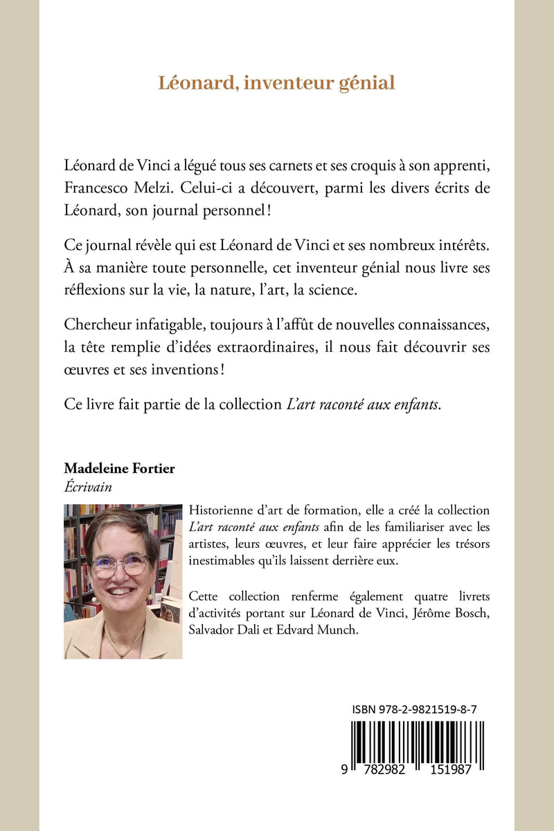 Léonard, inventeur génial ! format e-pub – Madeleine Fortier